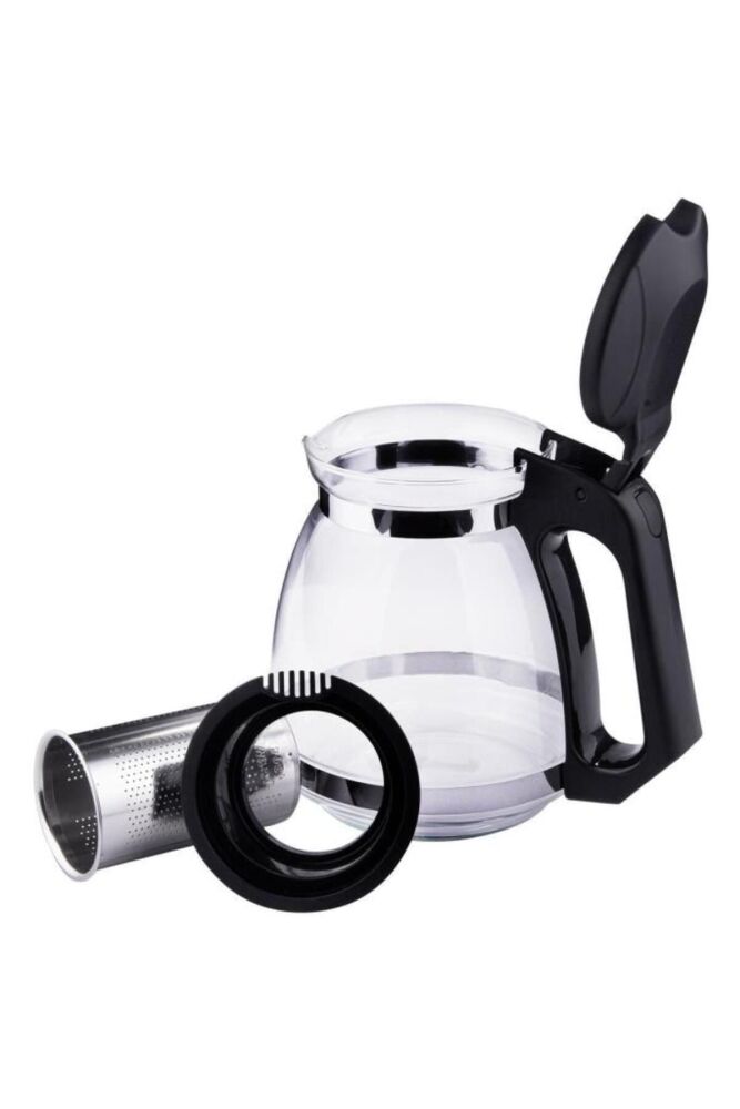 1-5 Lt Çelik Süzgeçli Borasilikat Cam Demlik Isıya Dayanıklı Cam ...