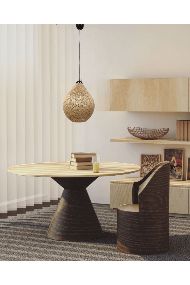 30 Cm X 36 Cm X 96 Rustik Jüt Halatlı Sarkıt Lamba Avize Keten Ip ...