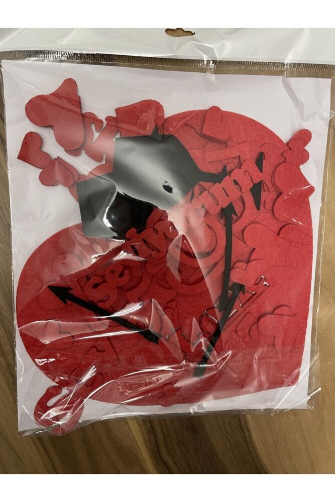 82 Parça Romantik Doğum Günü Masa Süslemesi Keçe Seti Evlilik Teklifi ...