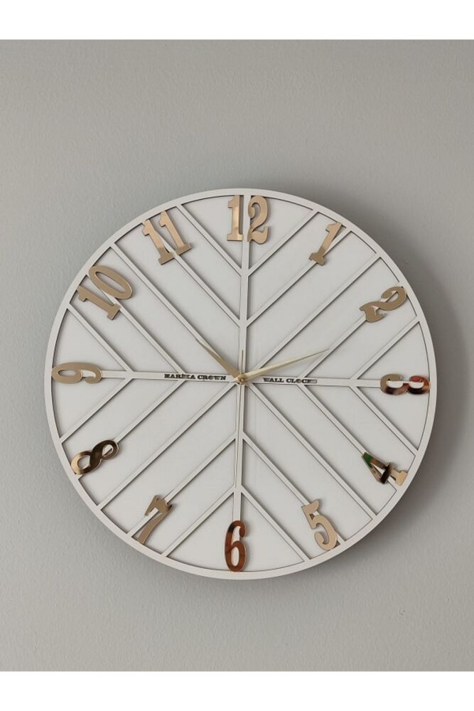 Ahşap duvar saati aynalı pleksi rakam (40 CM) AHSP11 - Çarşı 24 ...