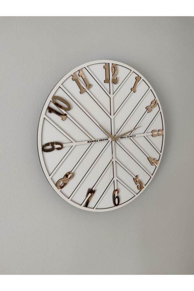 Ahşap duvar saati aynalı pleksi rakam (40 CM) AHSP11 - Çarşı 24 ...