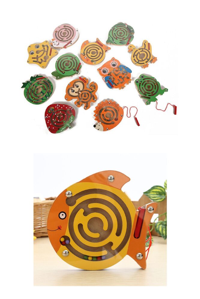 Ahşap Mıknatıslı Denge Gelişim Labirent Oyunu 2-6 Yaş - Çarşı 24 ...