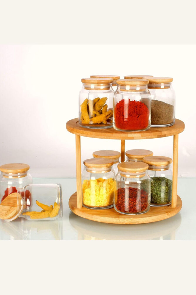 Bambu 360 Dönen Baharatlık Standı, Bambu Döner Stand Bambu Stand 360 ...