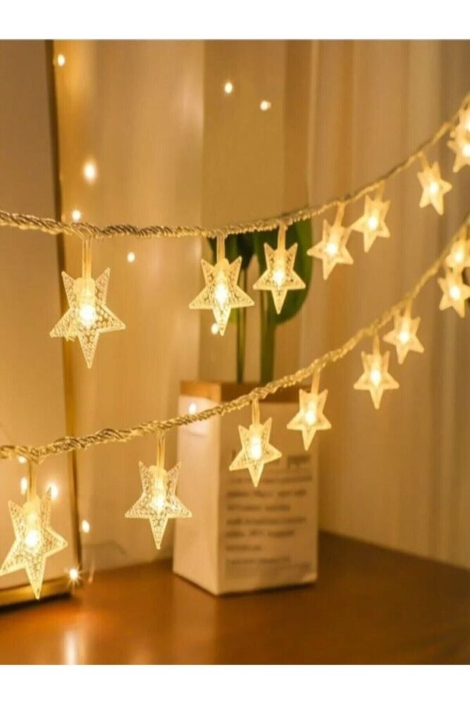 Dekoratif 5 Metre Fişli 40 Yıldızlı Ip Kablo Led - Çarşı 24 - Avrupa ...