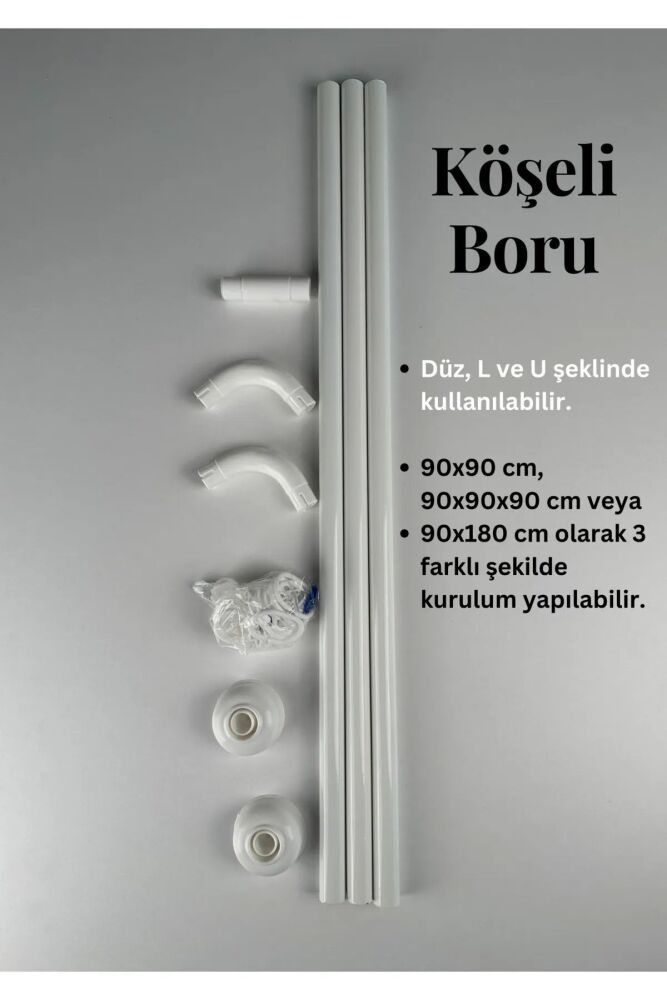 Köşeli Banyo Borusu L Duş Borusu - Çarşı 24 - Avrupa'nın Türk Çarşısı