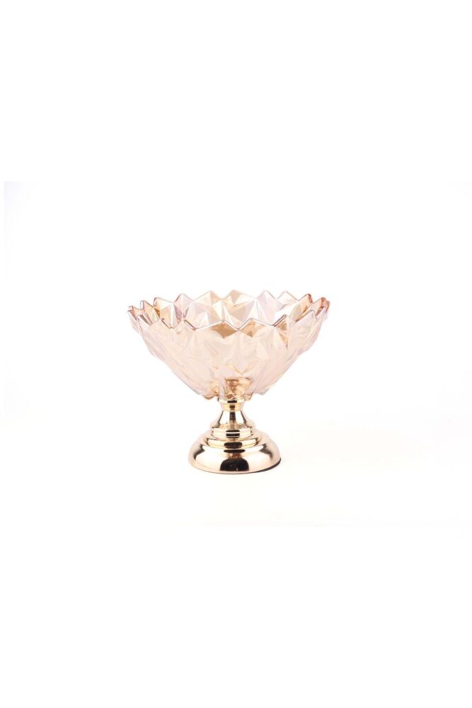 Kristal Cam Gold Ayaklı Lüx Çerezlik Meyvelik Sunumluk Kase - Çarşı 24 ...