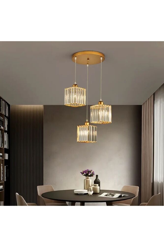 Lüx Kristal 3 Lü Gold Sarkıt avize ultramsgk-3 - Çarşı 24 - Avrupa'nın ...