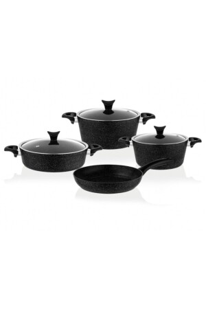 Mastercook 7 Parça Granit Tencere Seti Siyah 2019ST000441 - Çarşı 24 ...