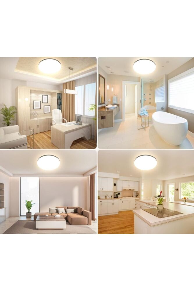 Modern avize full ledli kendinden trafolu tavan armaturu 6500k beyaz ...