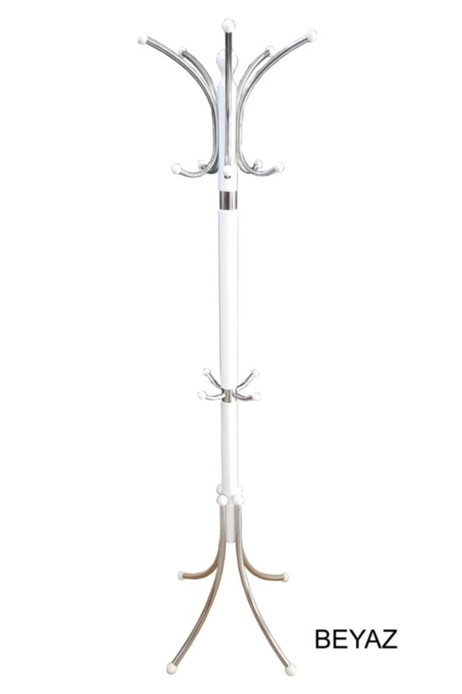 Portmanto Ayaklı Askılık - Yonca Model Beyaz pabeyaz - Çarşı 24 ...