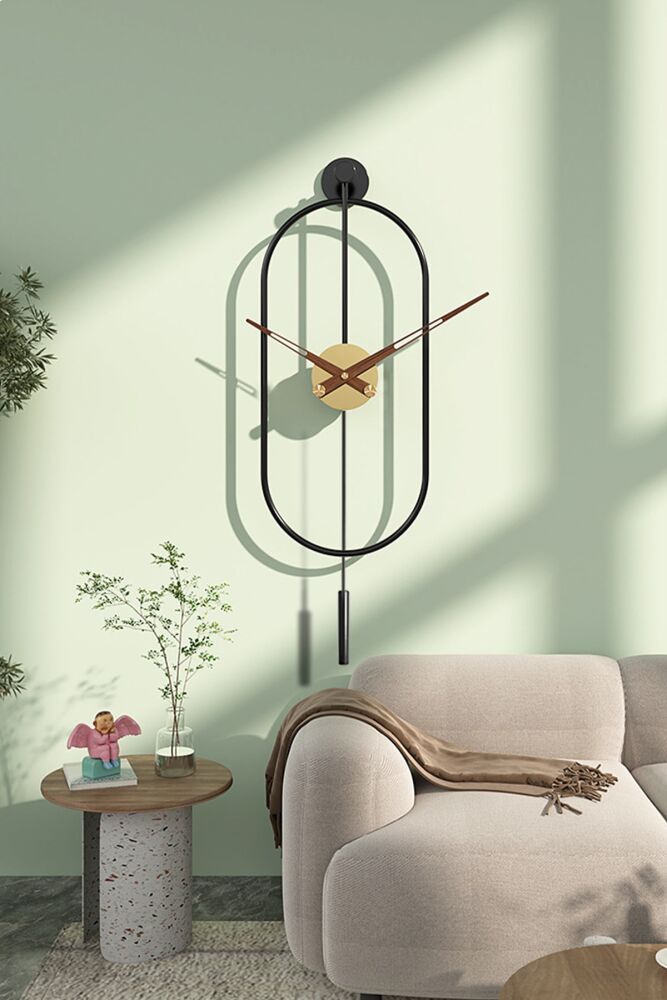 Serenity Black Gold, Dekoratif Modern Duvar Saati Meta-040140004 ...