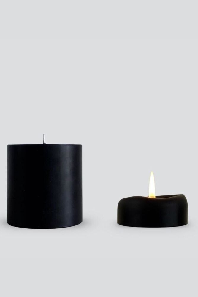 Silindir Set Mum 3 Lü Siyah 7 Çap Min 70 Saat Yanar - Çarşı 24 - Avrupa ...